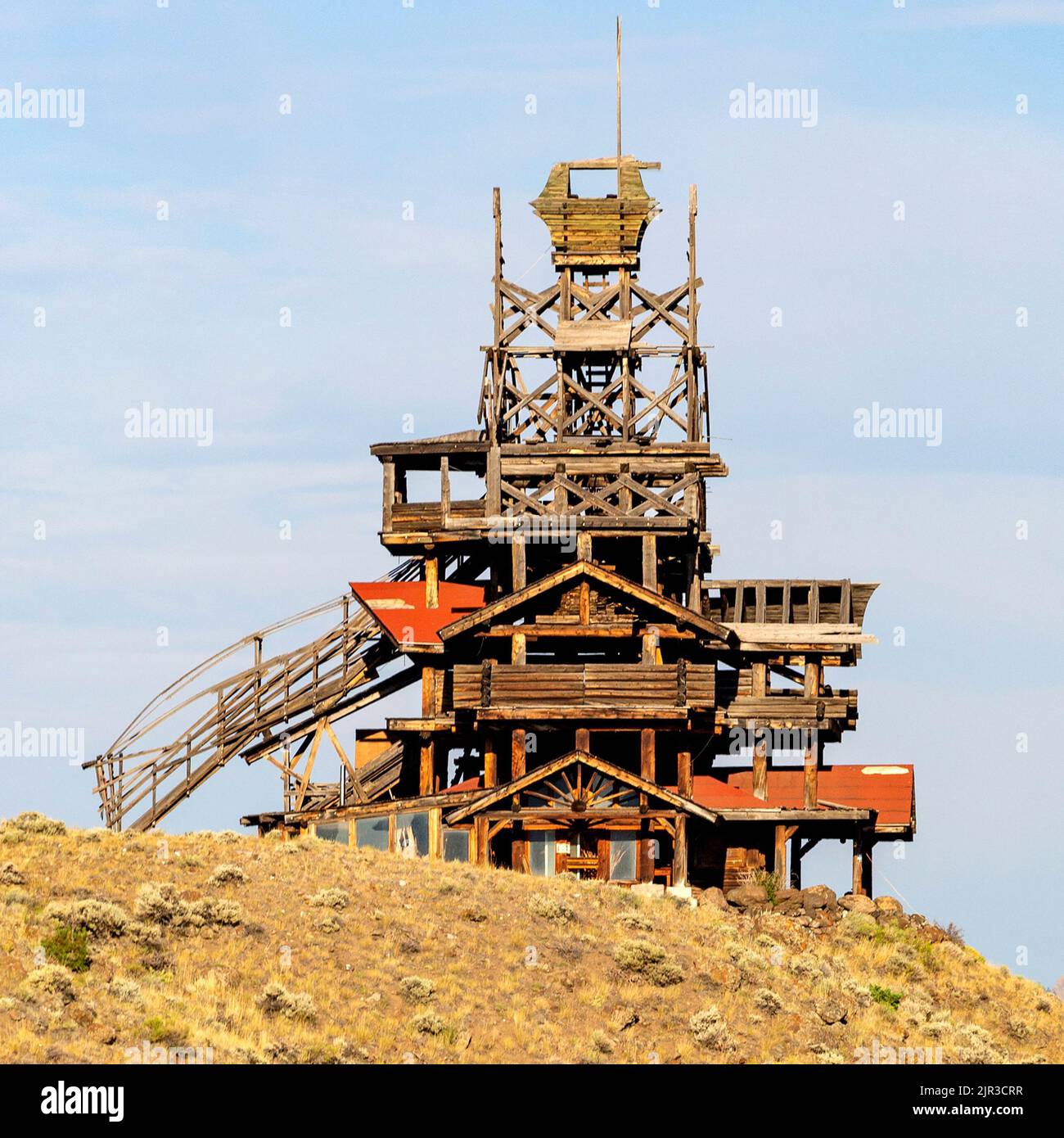 Das Smith Mansion im Wapiti Valley, Wyoming. Das einzigartige ...