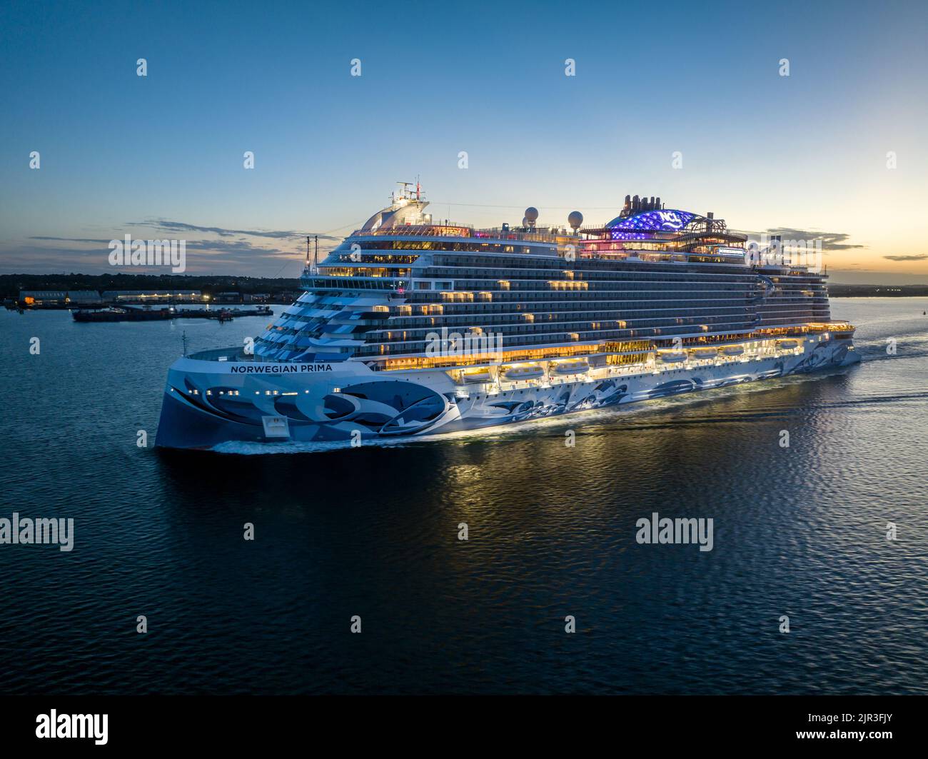 Das norwegische Prima-Schiff ist das erste von sechs Schiffen der ...