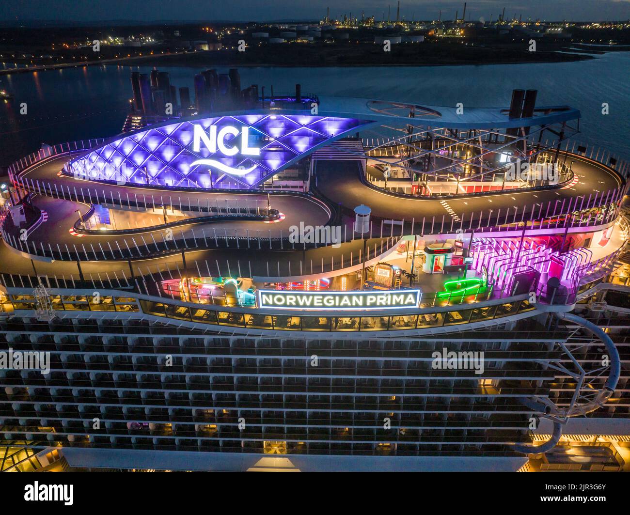 Das norwegische Prima-Schiff ist das erste von sechs Schiffen der ...