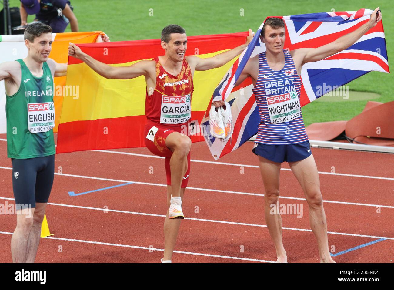 MÜNCHEN, Deutschland. , . EUROPEAN ATHLETICS München, Olympiastadion ...