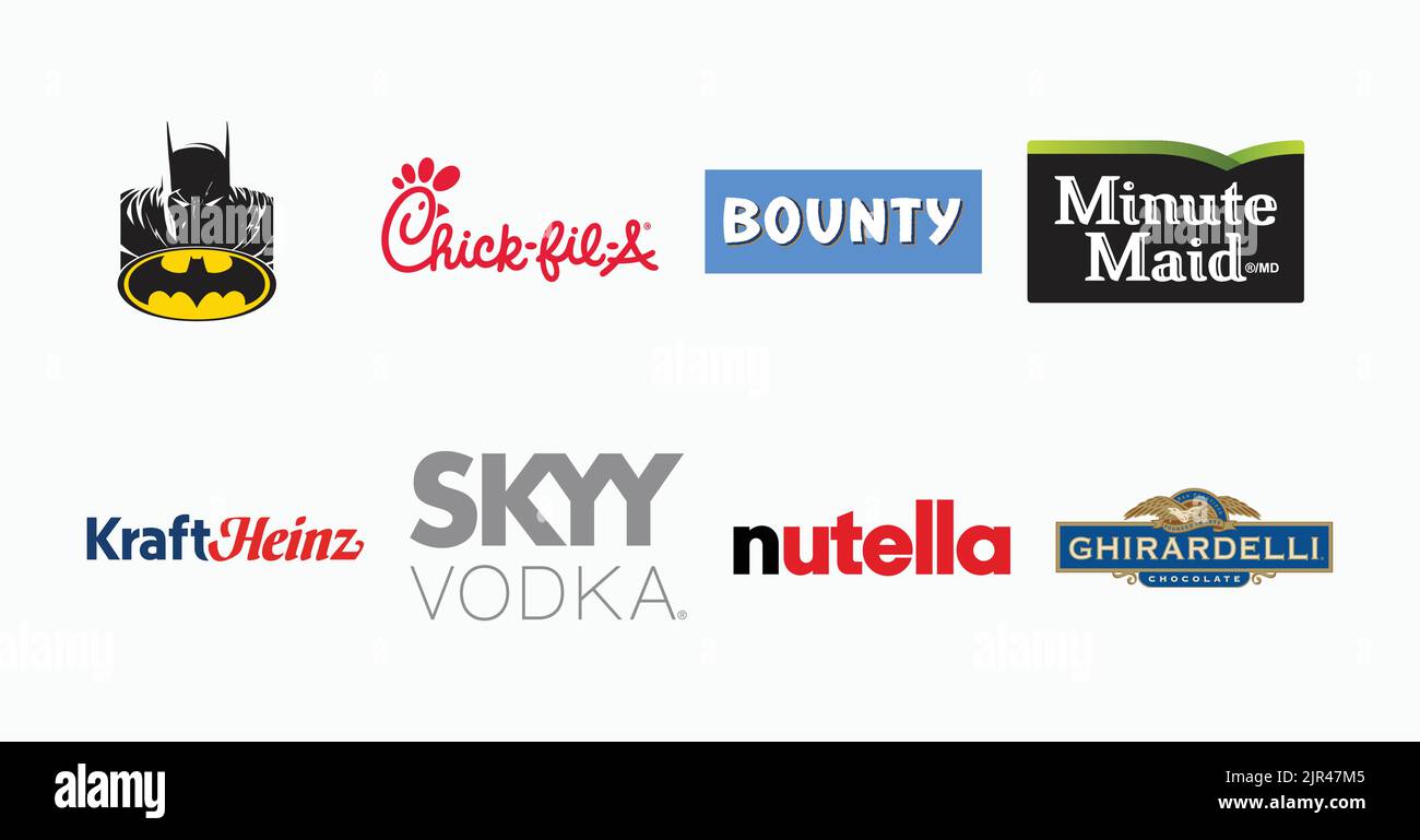 Batman-Logo, Bounty-Logo, Minute Maid-Logo, Kraft Heinz-Logo, SKYY ...
