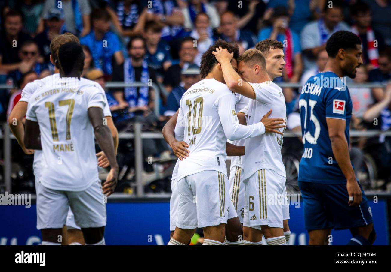 Torjubel: Leroy Sane (München) Joshua Kimmich (München) VfL Bochum - FC ...