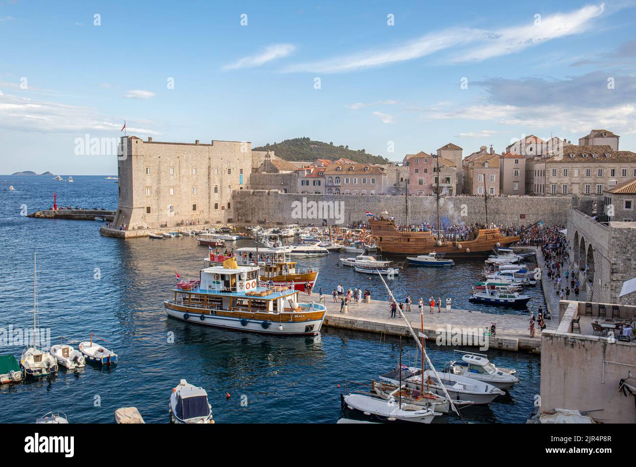 Dubrovnik, Kroatien, 21. August 2022. Gesamtansicht von Port Porat ...