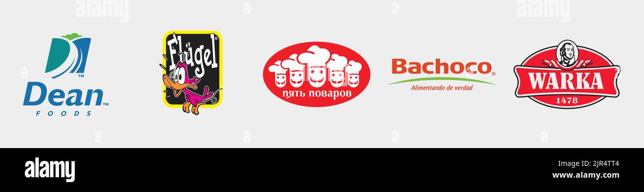 Warka-Logo, Bachoco-Logo, Dean Foods-Logo, Five Cooks-Logo, Flugel-Logo ...