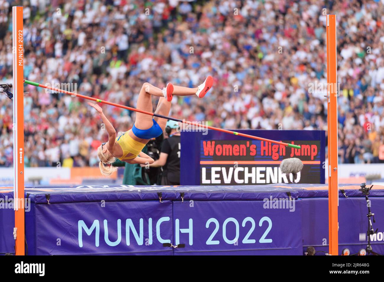 22. August 2022, München, Deutschland: YULIYA LEVCHENKO (Ukraine) beim ...