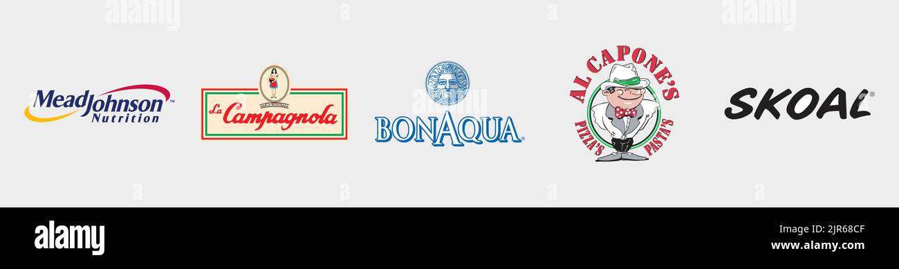 Mead Johnson-Logo, Al Capone-Logo, Bonaqua-Logo, Skoal-Logo, Logo von ...