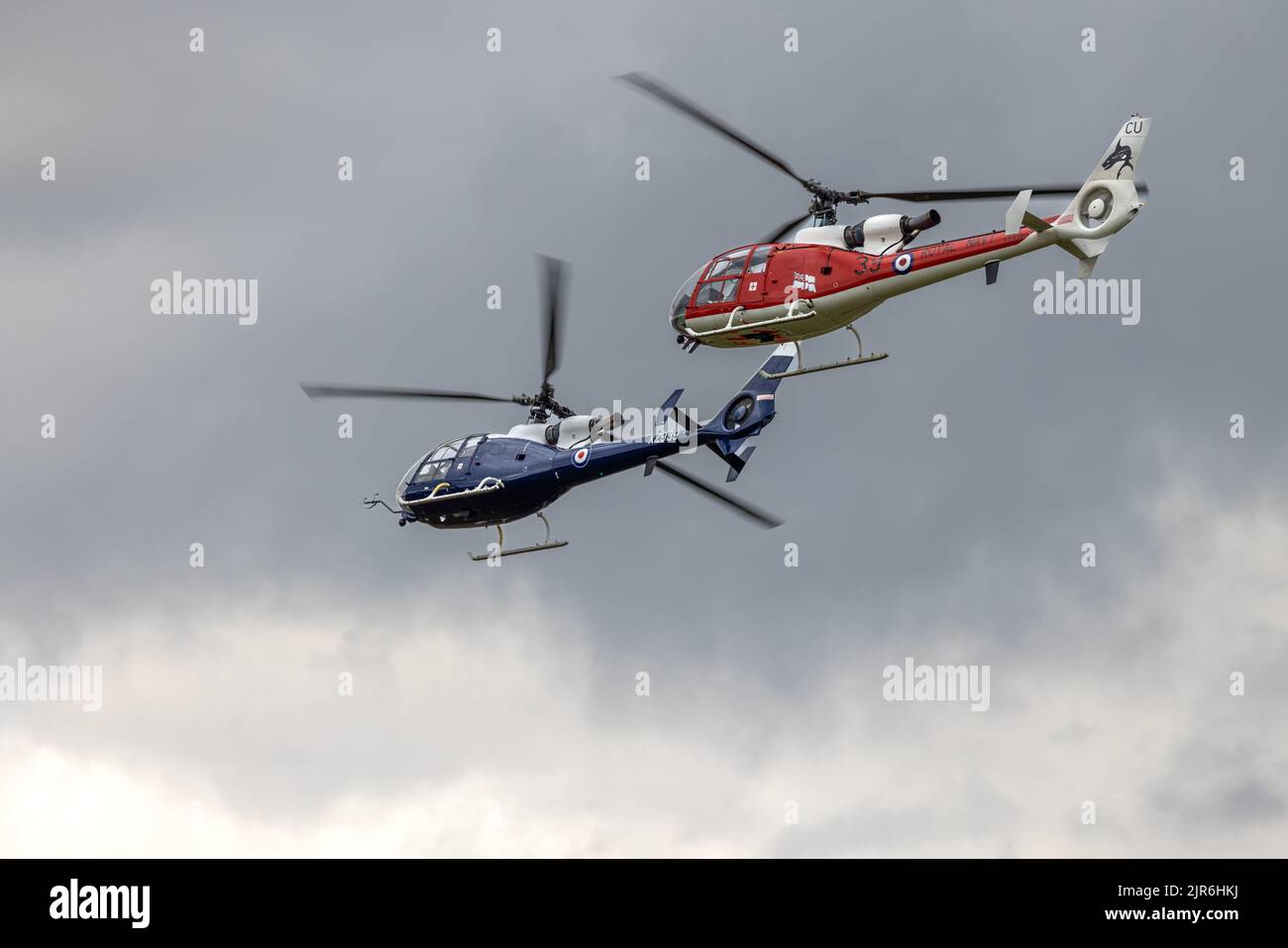Gazelle Squadron Display Team, in der Luft auf der Fly Navy Airshow in ...