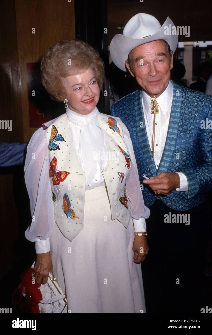 Roy Rogers und Dale Evans um die 1980er Jahre Credit: Ralph Dominguez ...