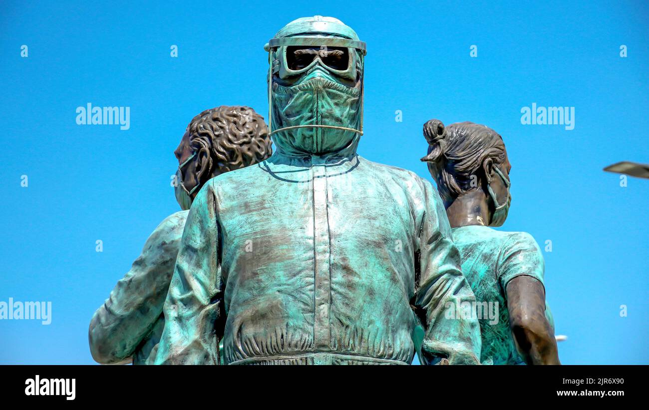 Izmir, Türkei, Türkei. 16. August 2022. Das „Pandemic Heroes Monument ...