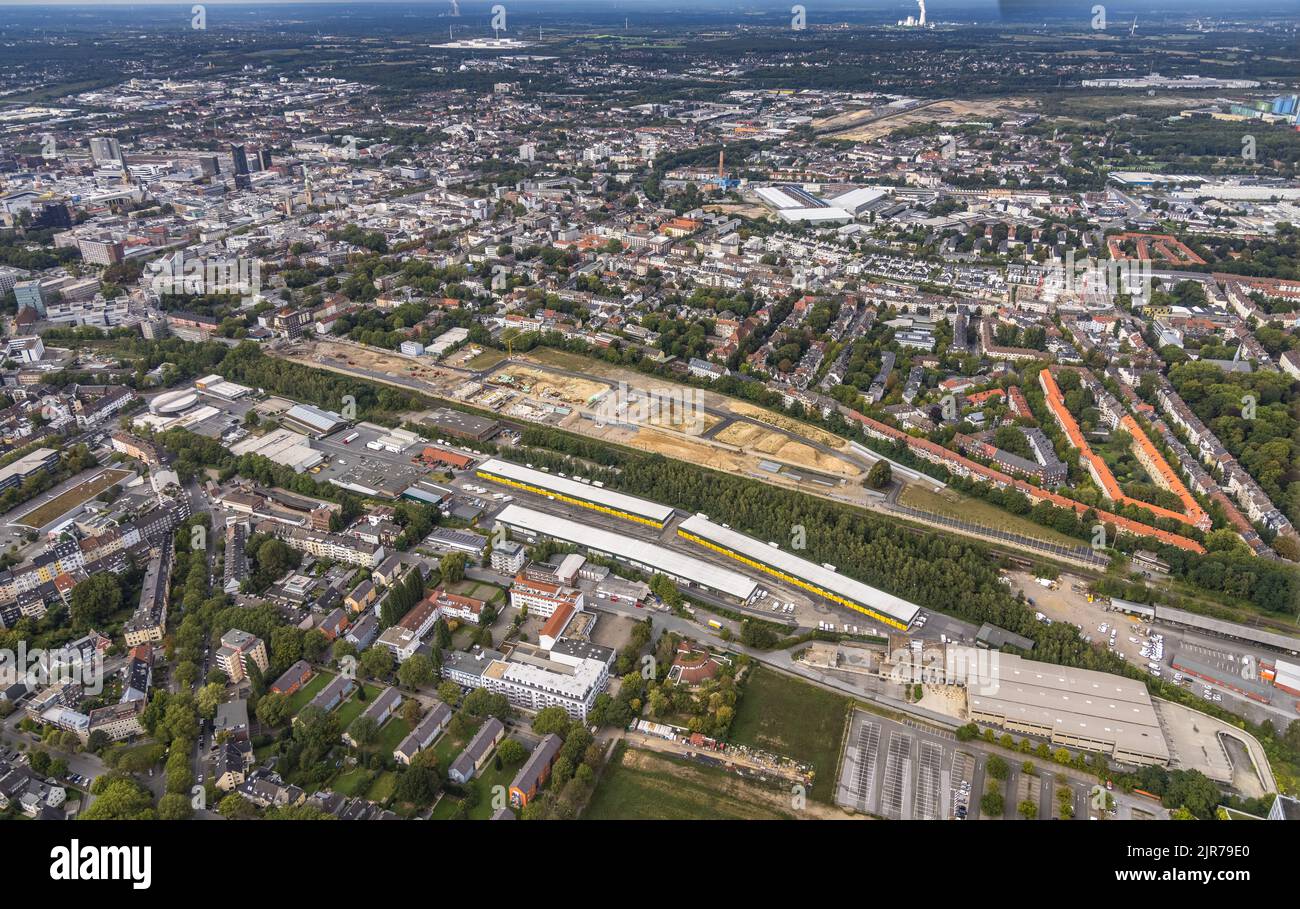 Luftaufnahme, Baustelle Kronprinzenviertel für den Neubau von ... Luftaufnahme, Baustelle Kronprinzenviertel für den Neubau von ...