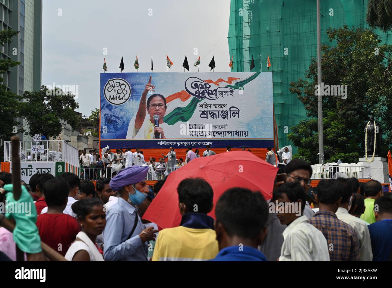 Kalkutta, Westbengalen, Indien - 21.. Juli 2022 : All India Trinamool ...