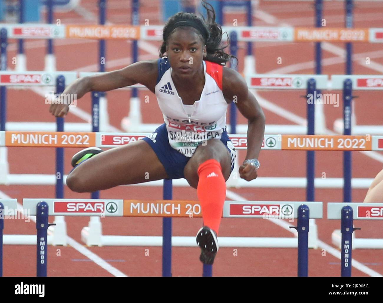 Cyrena Samba - Mayela of France 1/2 Finale der 100-M-Hürden der Frauen ...