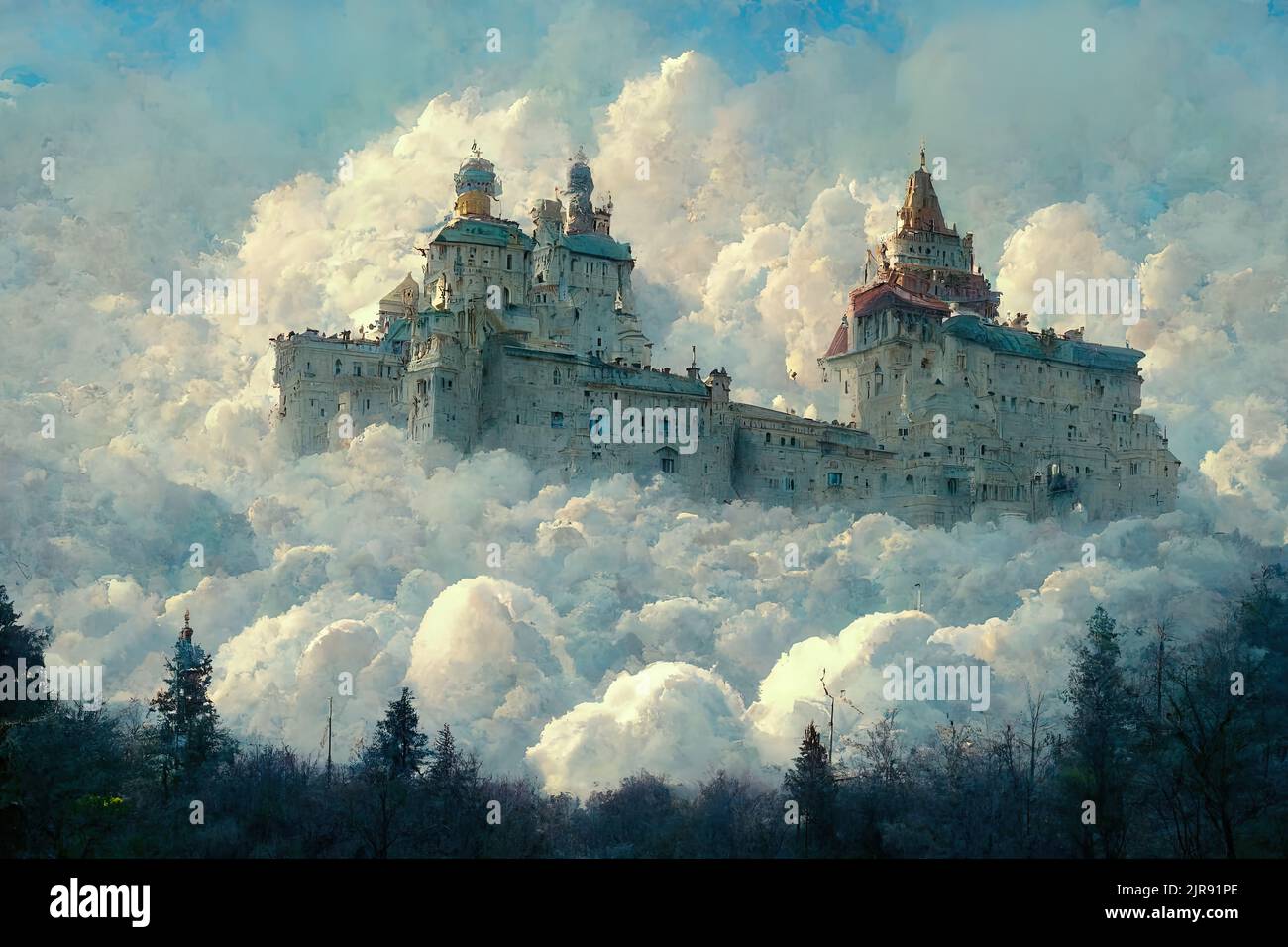 Clipart illustration castle fantasy -Fotos und -Bildmaterial in hoher Auflösung – Alamy