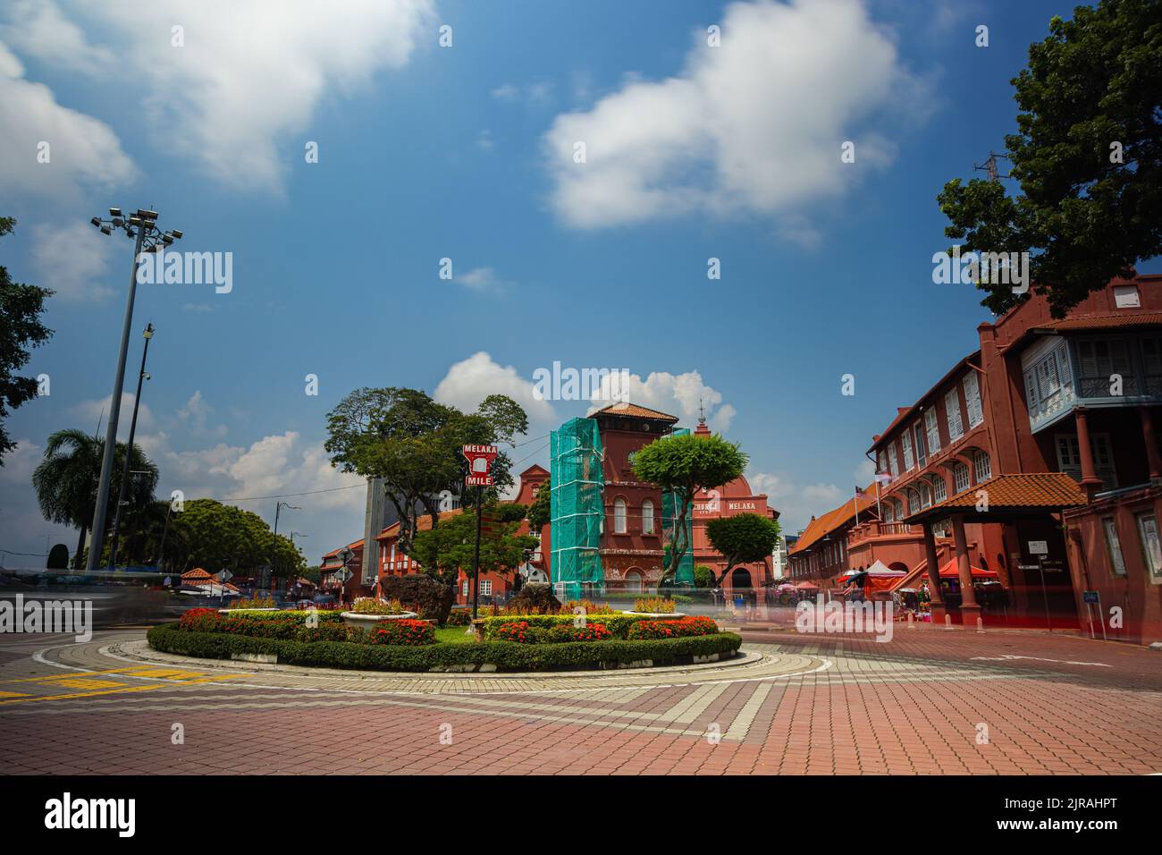 Malacca, Malaysia - 10. August 2022: Aufnahme des roten oder ...