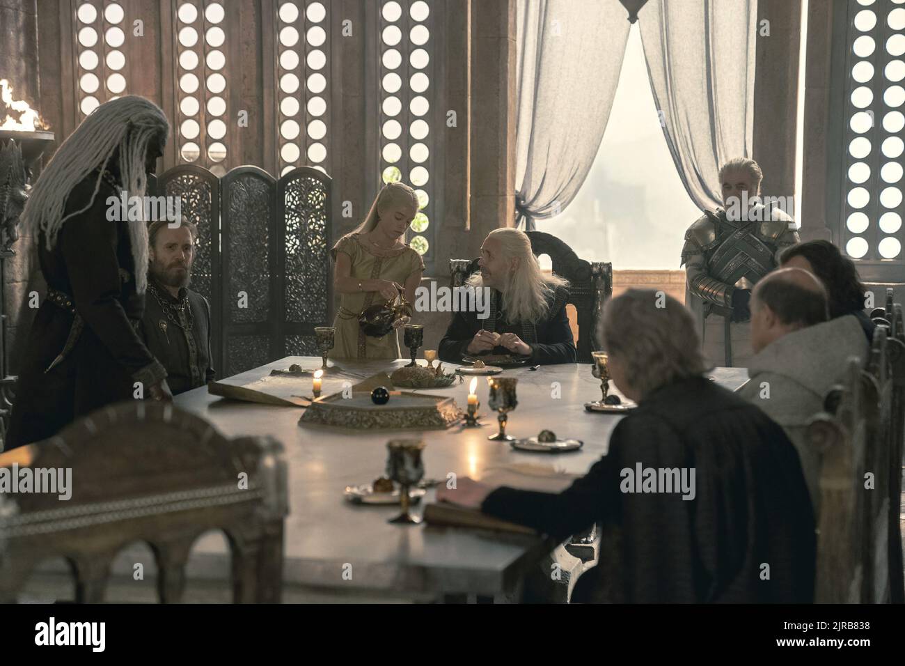 Steve Toussaint, Rhys Ifans, Milly Alcock, Paddy Considine, 'House of the Dragon' (2022 ...