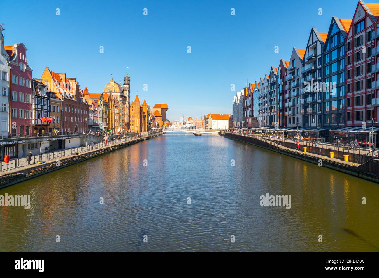 Danzig, Polen - 11. März 2022: Wunderschöne Altstadt von Danzig am ...