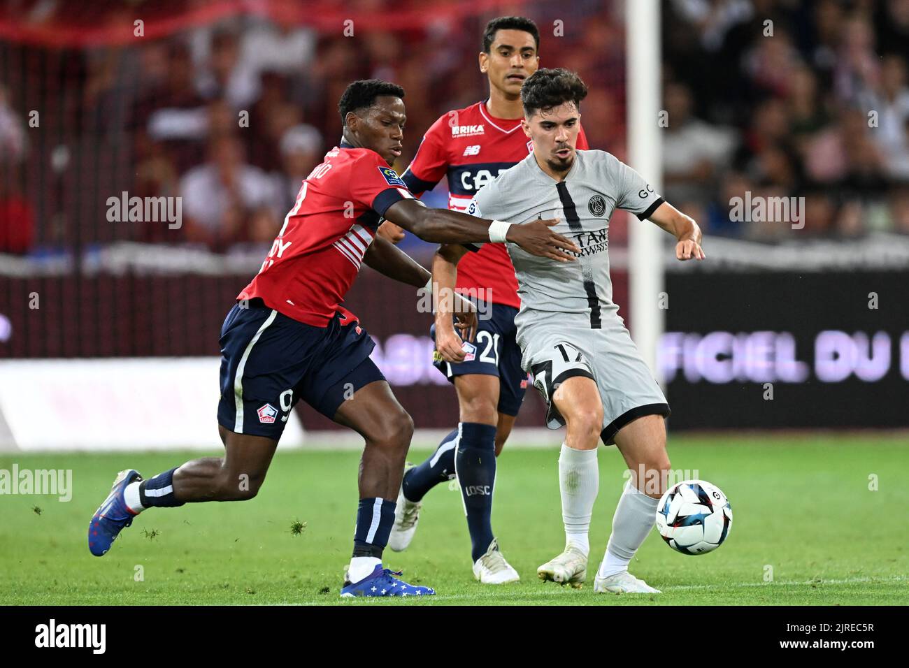 LILLE - (lr) Jonathan David von LOSC Lille, Benjamin Andre von LOSC ...