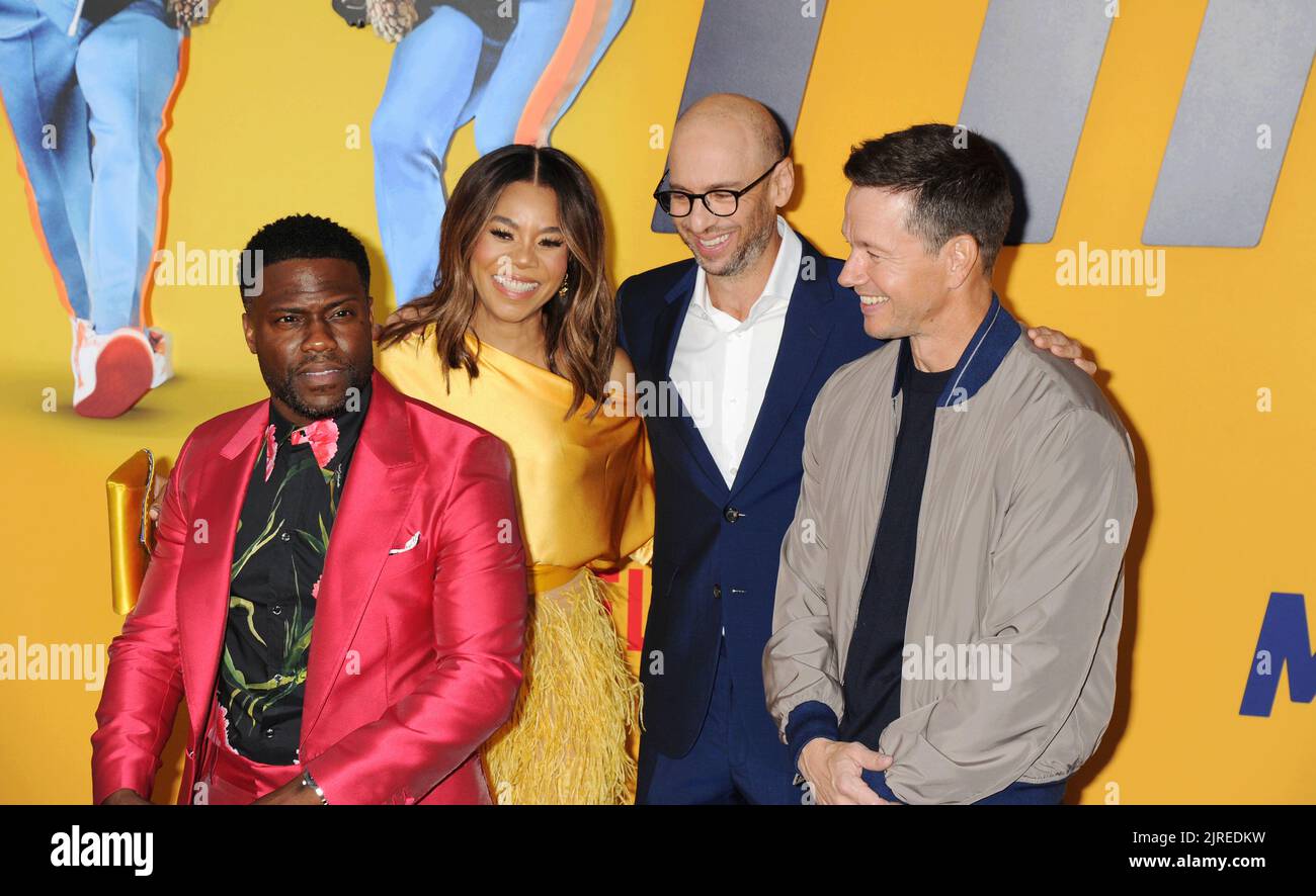 LOS ANGELES, CA - AUGUST 23: (L-R) Kevin Hart, Regina Hall, John ...