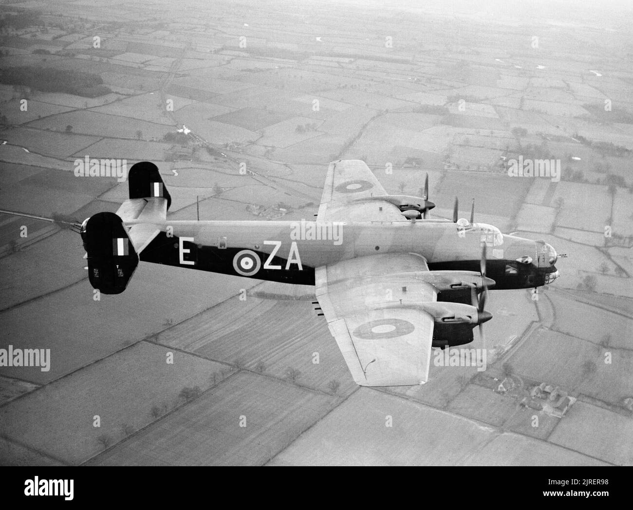 Handley Page Halifax Serie MK II 1 von Nr. 10 Squadron RAF an Leeming ...
