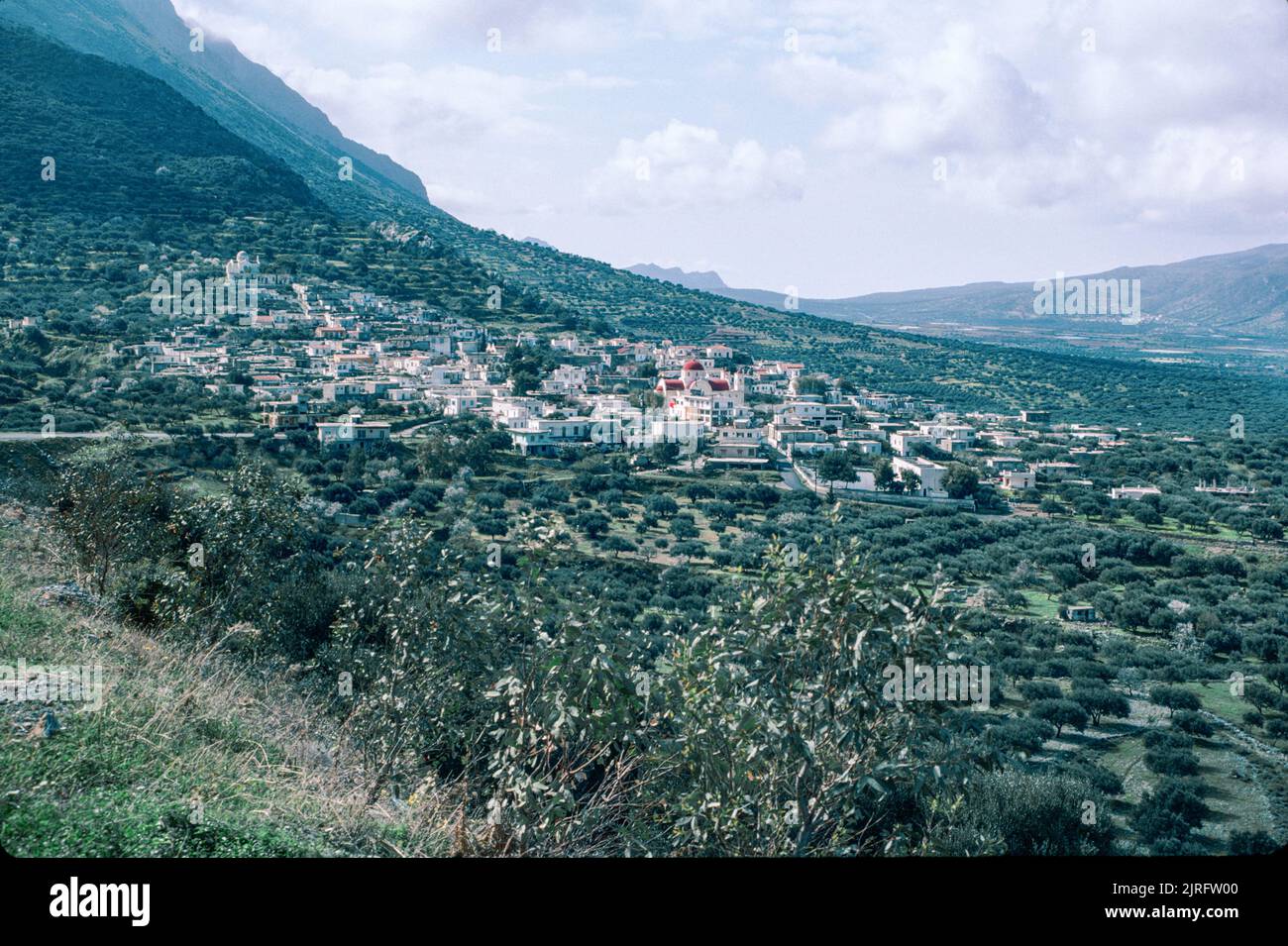 Das historische Dorf Kavousi auf Kreta, die größte und ...