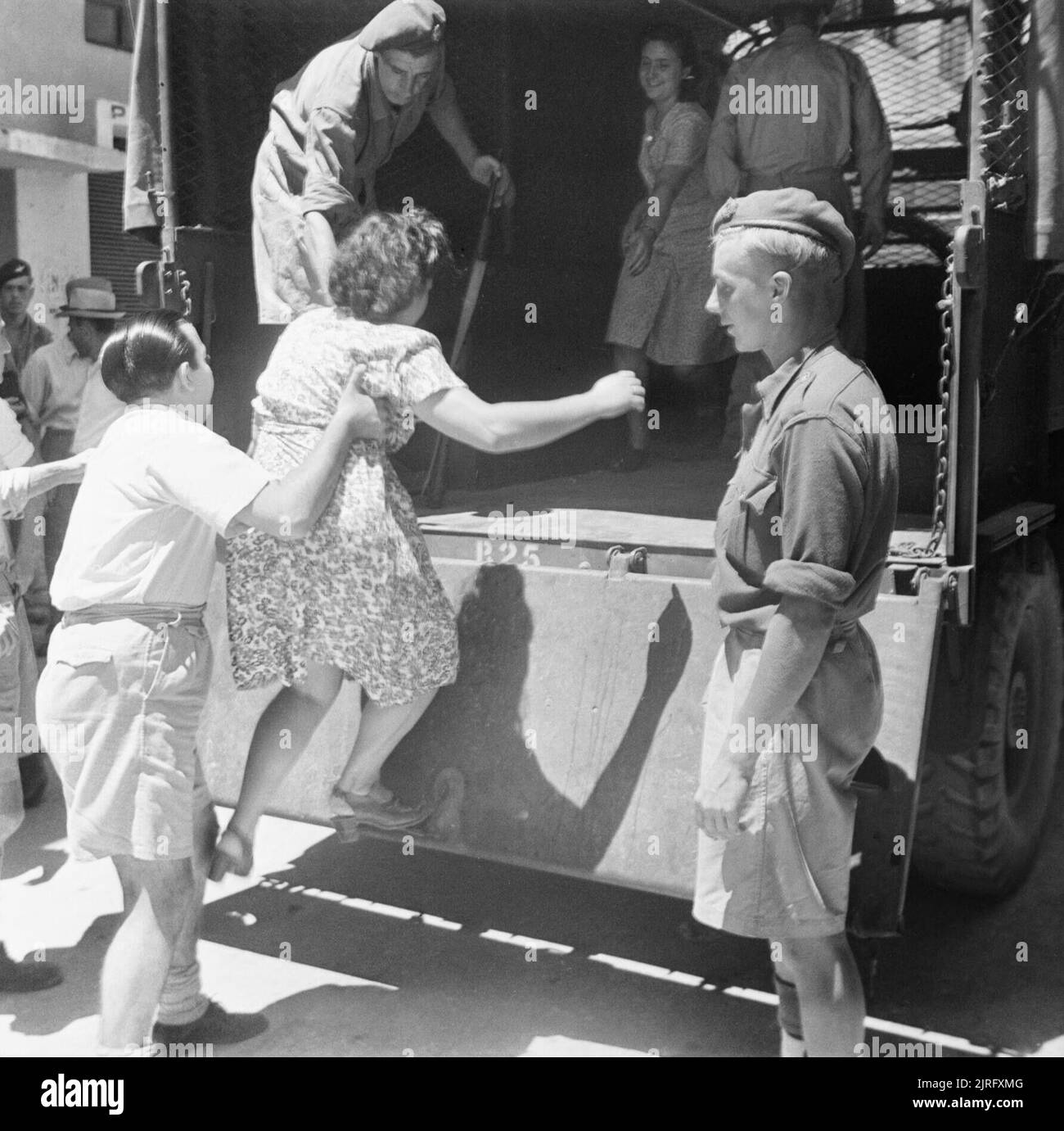 Die britischen Truppen im Nahen Osten, 1945-1947 eine jüdische Frau ist ...