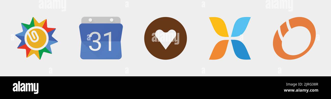 Google kalender logo Stock-Vektorgrafiken kaufen - Alamy