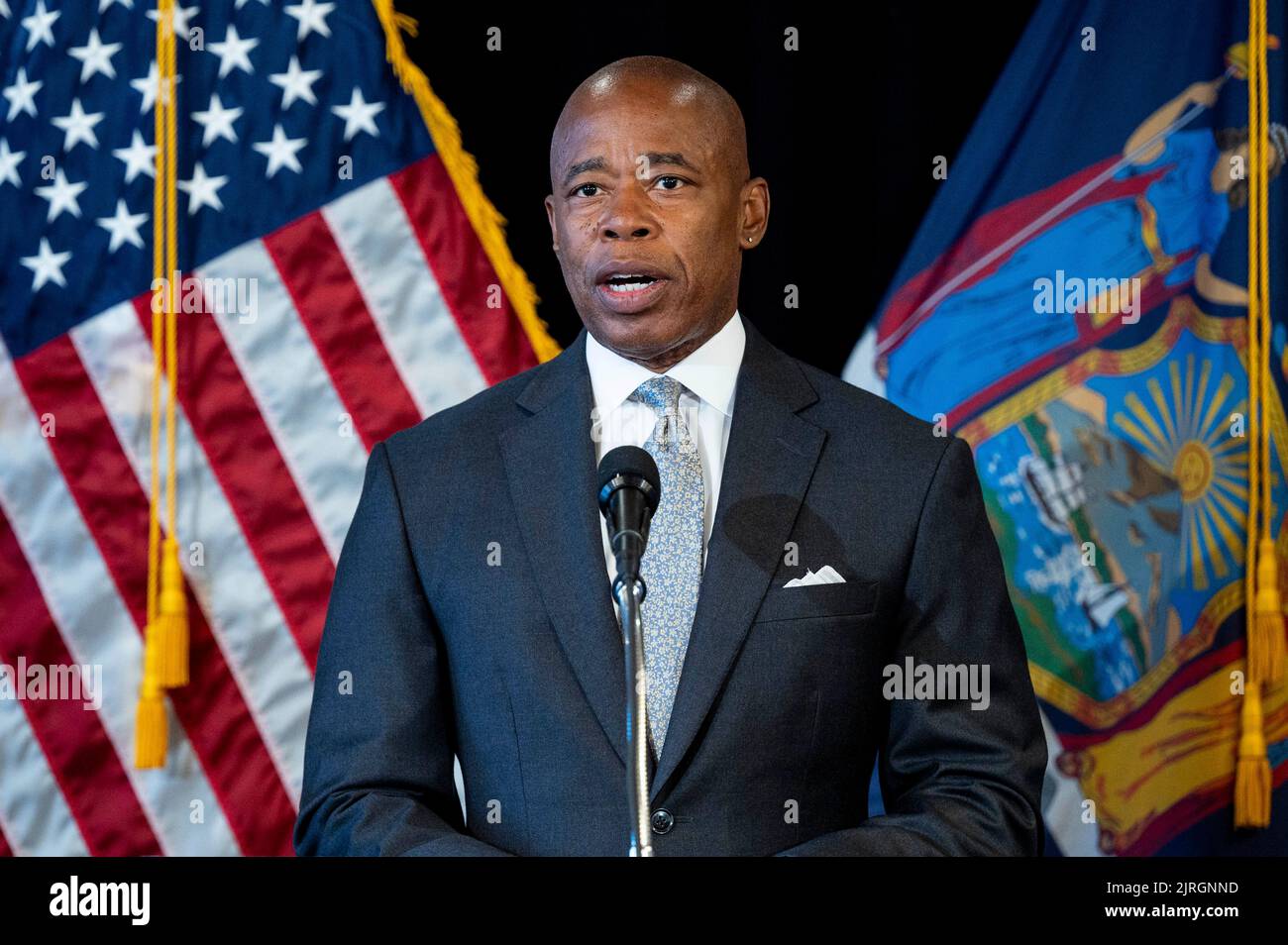 24. August 2022, New York City, New York, USA: Der Bürgermeister von ...