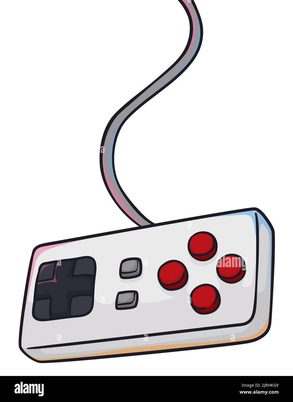 Cartoon joystick controller retro game -Fotos und -Bildmaterial in ...