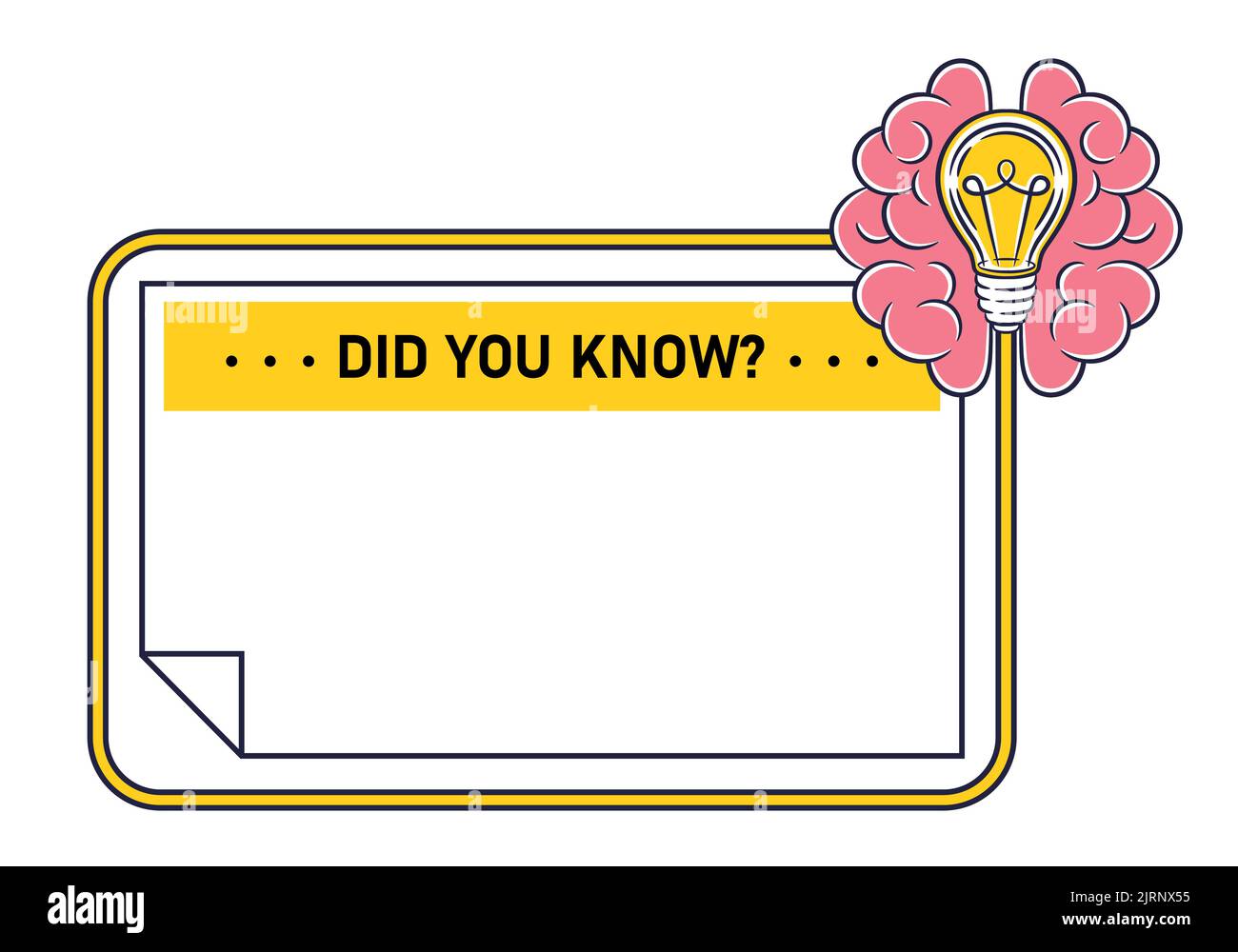 Wussten Sie, interessante Lerninformationen, Zitat Rahmen mit Glühbirne ...