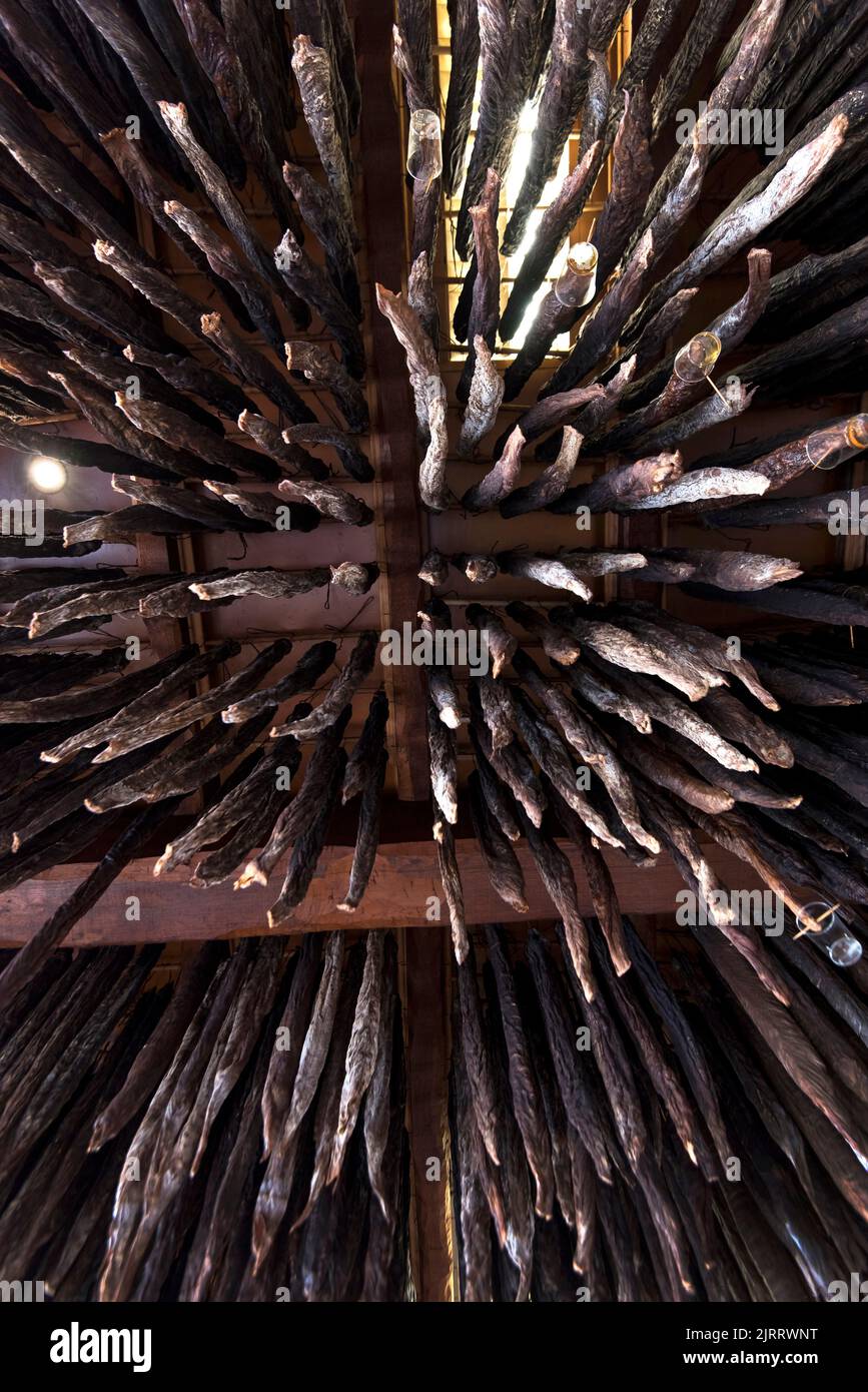 Die echte Andouille-Wurst aus Guemene im Maison de l'Andouille Rivalan ...