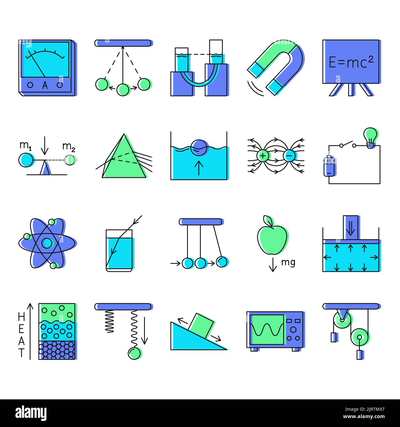Physikalische gesetze Stock-Vektorgrafiken kaufen - Alamy