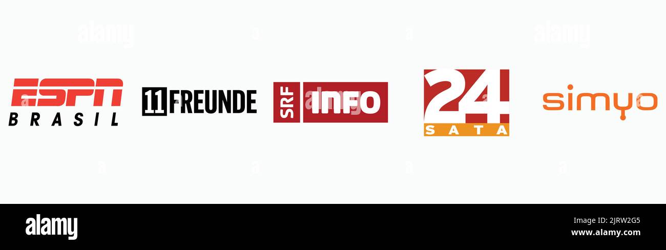 24sata Logo, Simyo Logo, ESPN Brasil Logo, 11Freunde Logo, SRF Info ...