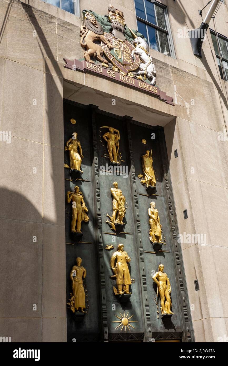 Rockefeller Center British Empire Building, 620 Fifth Avenue, NYC 2022 ...