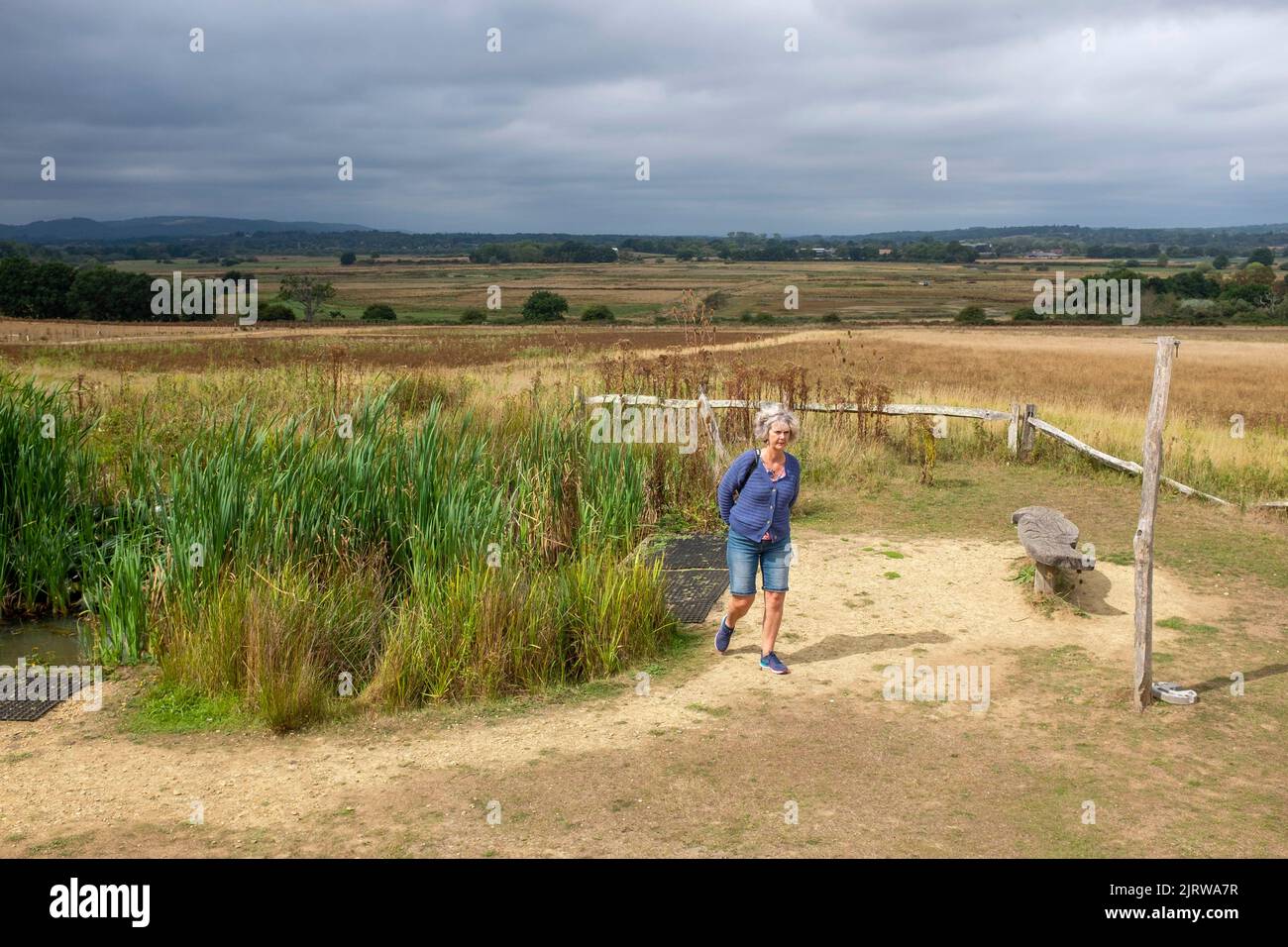 Das Pulborough Brooks RSPB Nature Reserve in West Sussex sieht nach ...