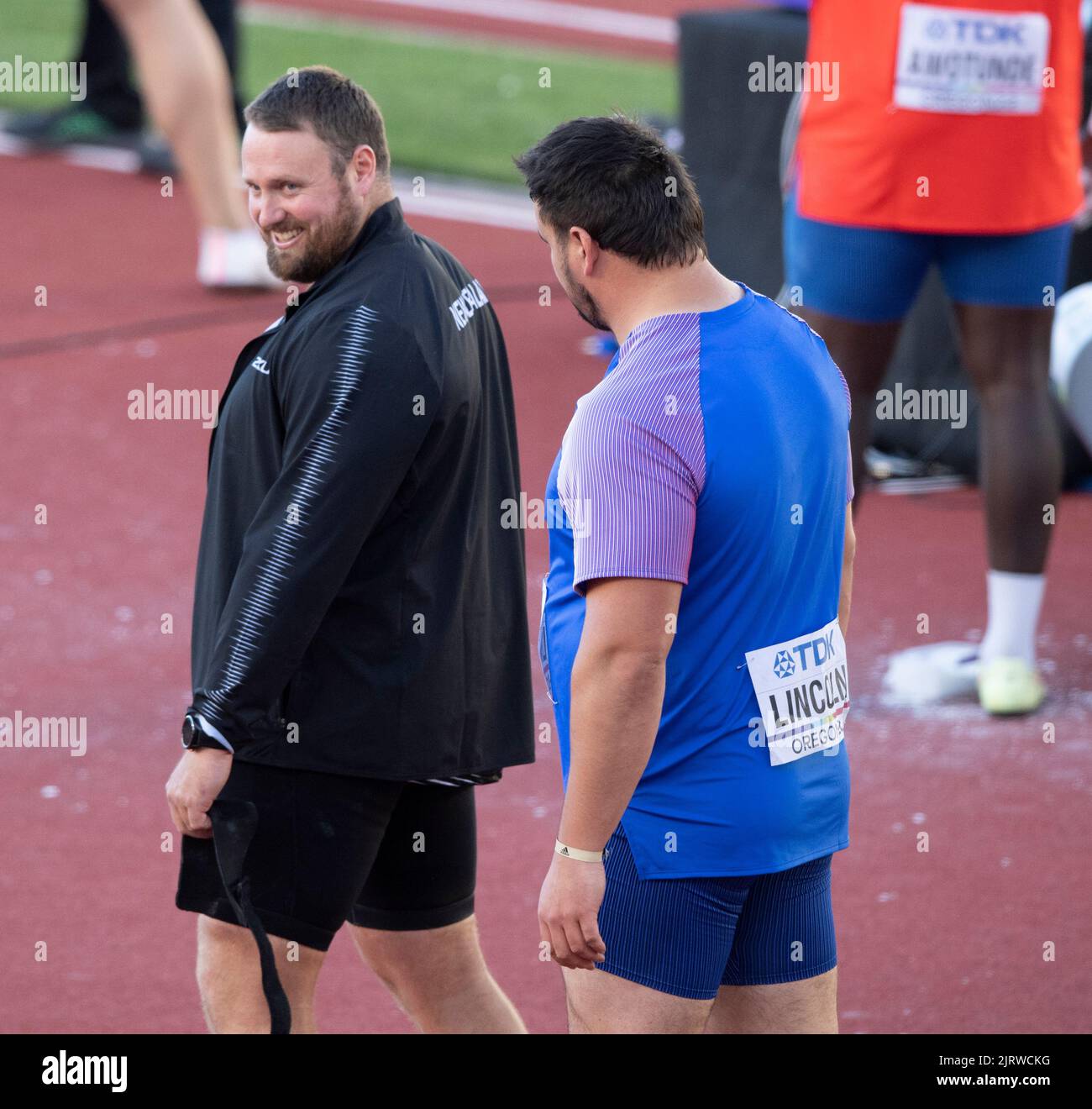 Tom Walsh aus Neuseeland und Scott Lincoln von GB&NI, die bei den ...