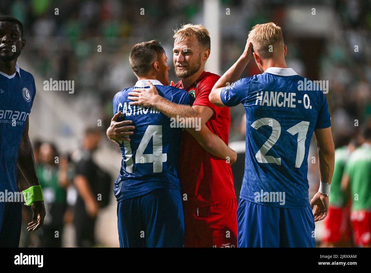 Gents Alessio Castro-Montes, Omonias Roman Bezus und Gents Andreas ...