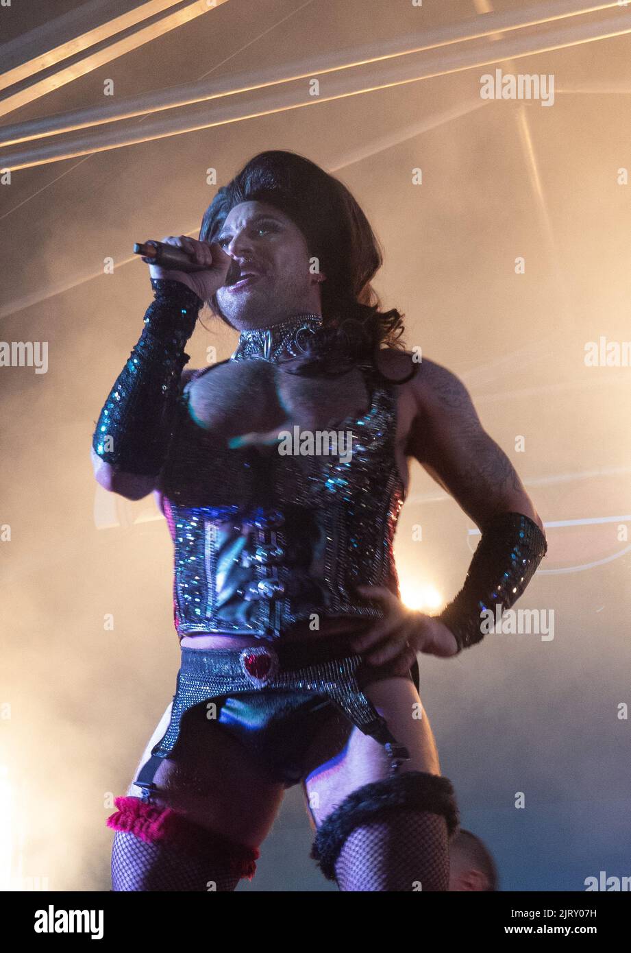 Manchester, Großbritannien. 26. August 2022. Duncan James verblüfft ...