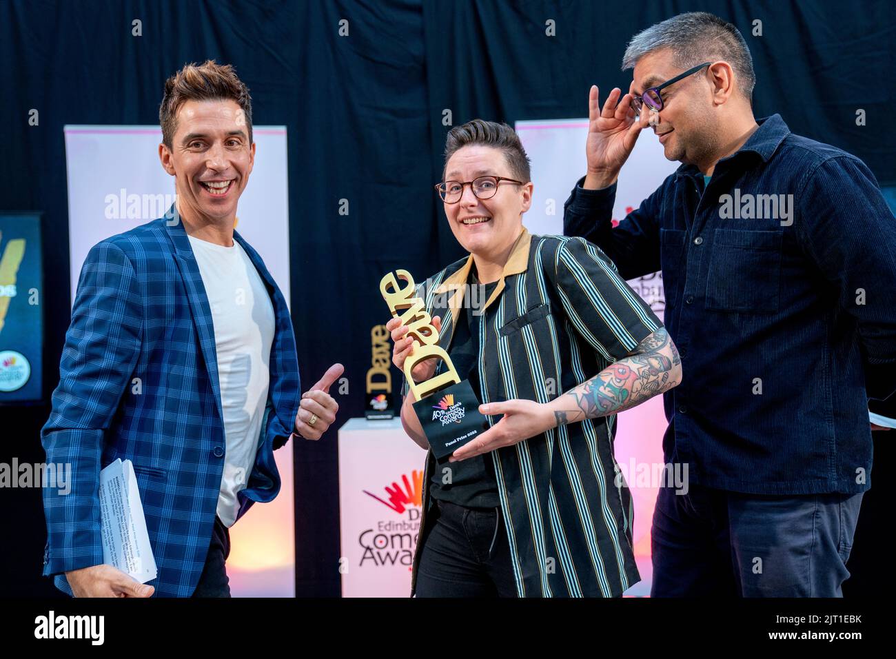 Sian Davies, Gewinner des Edinburgh Comedy Panel Award von Dave, mit ...