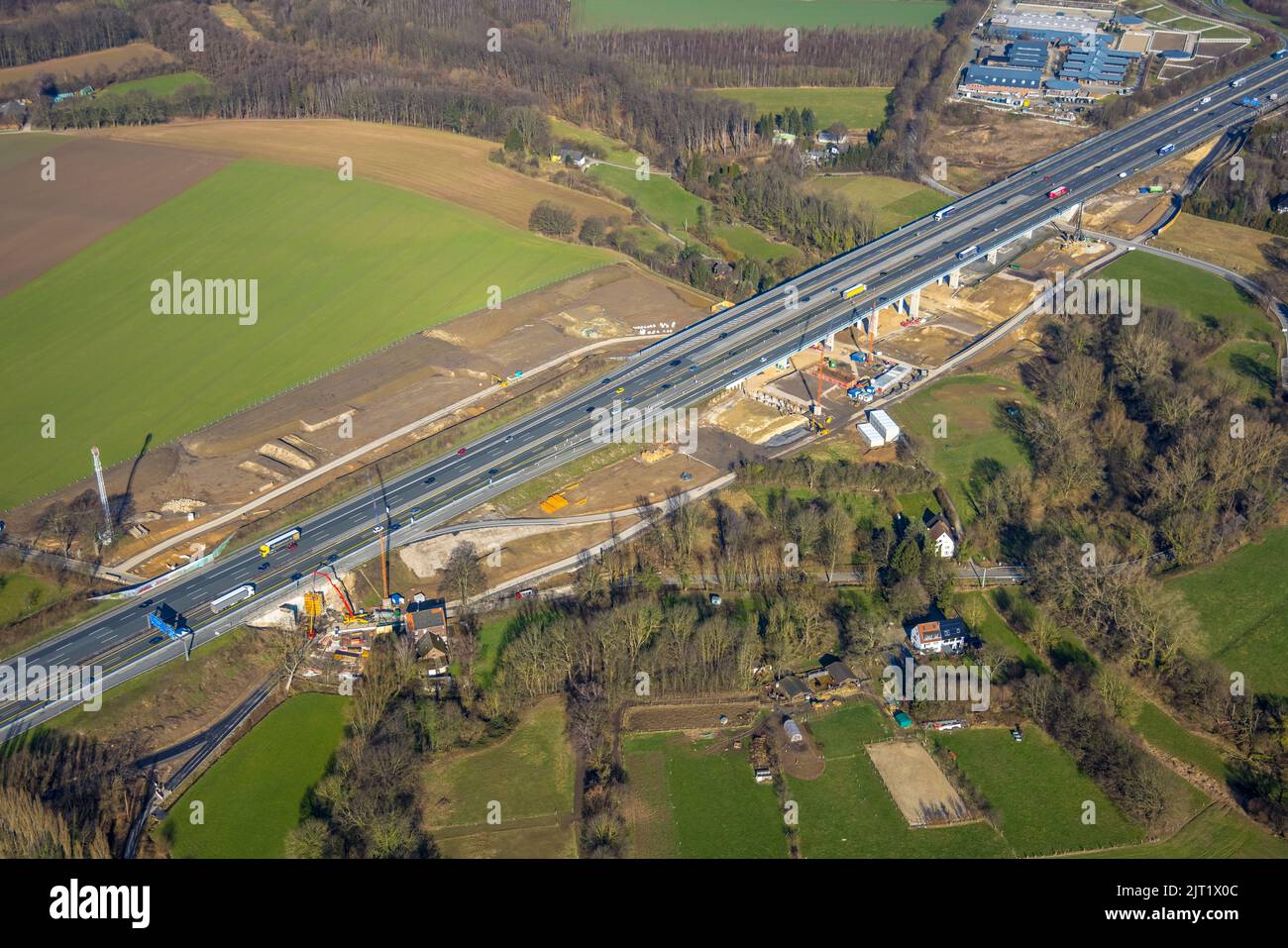Baustelle mit ersatz liedbachtalbrücke der autobahn a1 -Fotos und -Bildmaterial in hoher ...