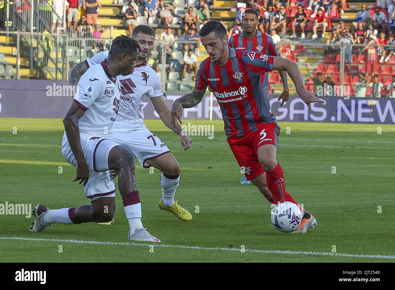 Emanuele Valeri aus den USA, Cremonese, kämpft am 2022-23 27. August 3 ...