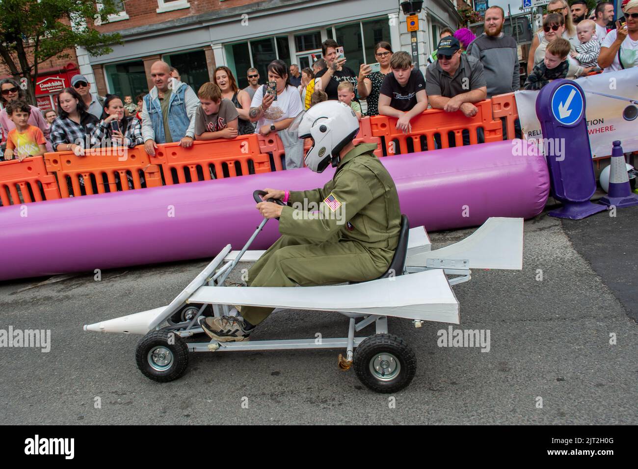Krazy Races/Soapbox Racing, veranstaltet in Wolverhampton, großer Spaß ...
