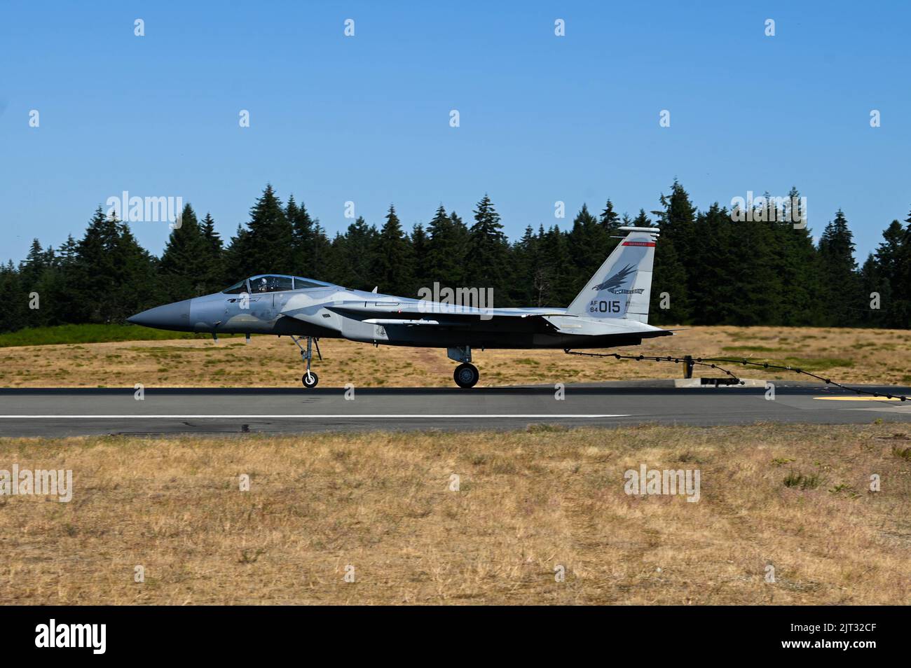 Ein F-15 Eagle der US Air Force vom 142. Fighter Wing der Oregon Air ...