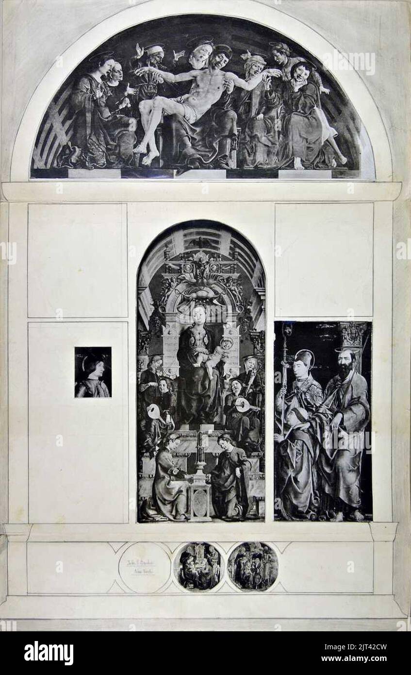 Madonna in trono con angeli e santi -Fotos und -Bildmaterial in hoher Auflösung – Alamy