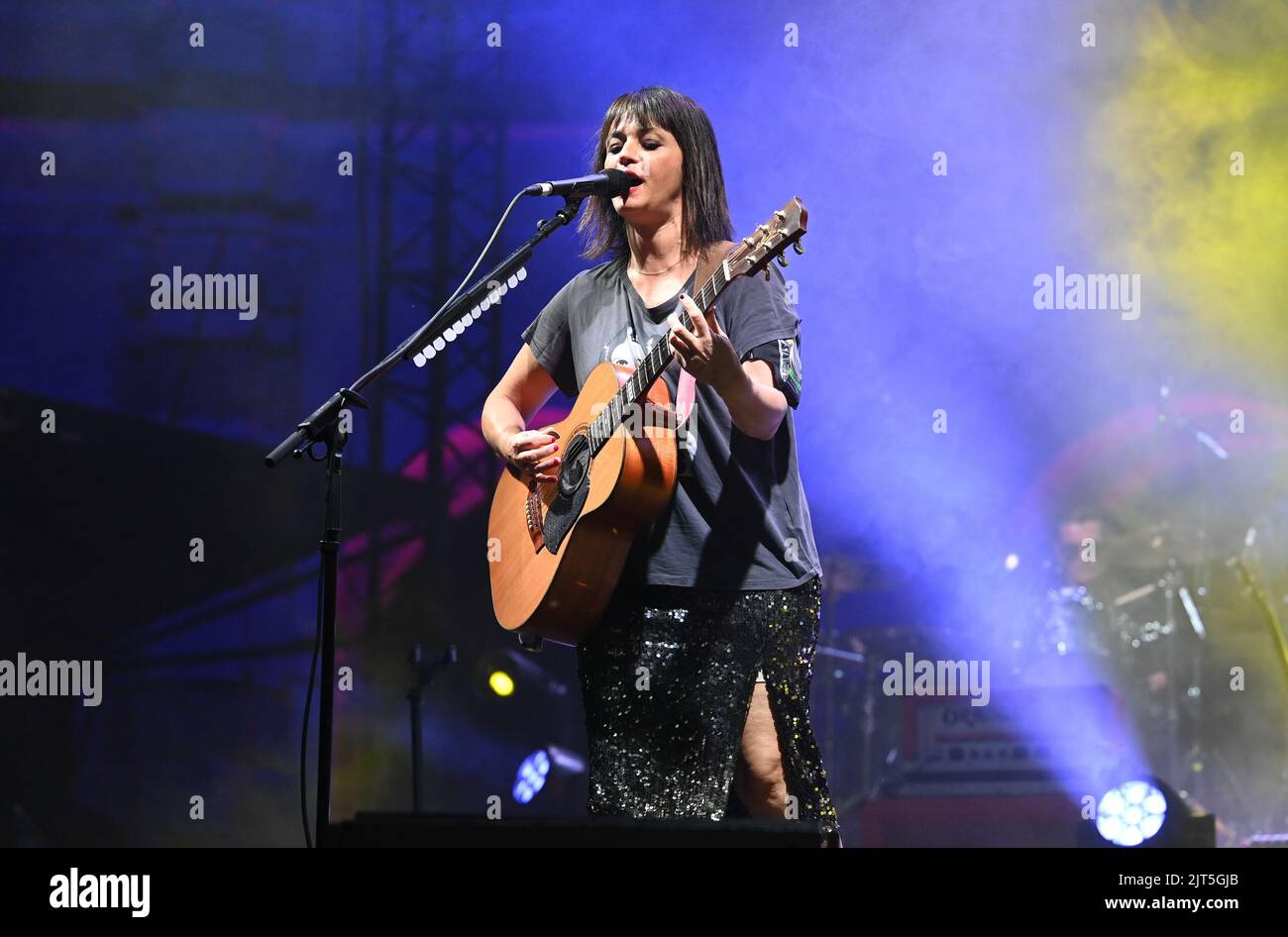 PALAZZO TE, MANTOVA, Italien, 27. August 2022, carmen consoli während ...