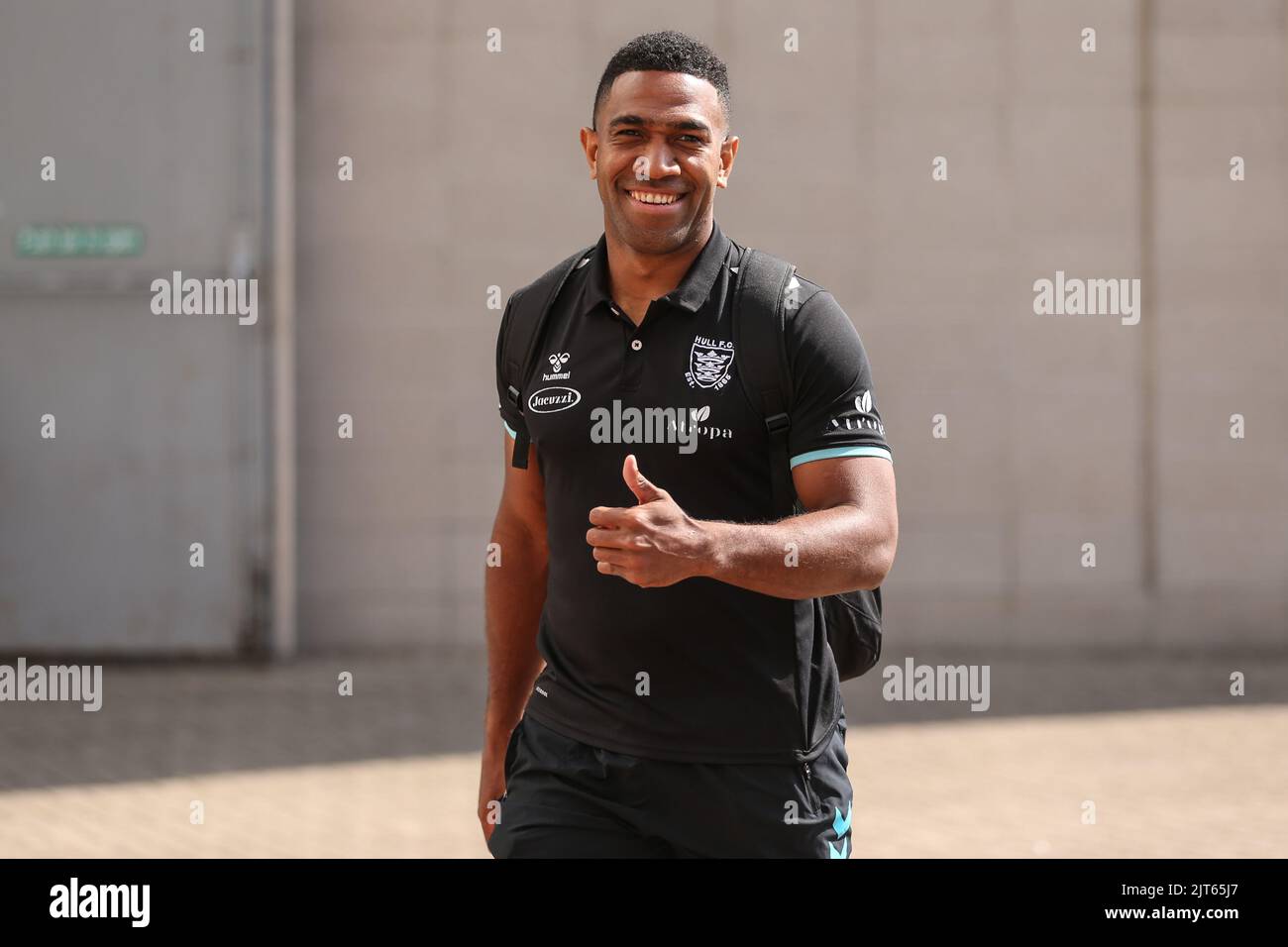 Mitieli Vulikijapani #25 von Hull FC trifft am 8/28/2022 im MKM-Stadion ...