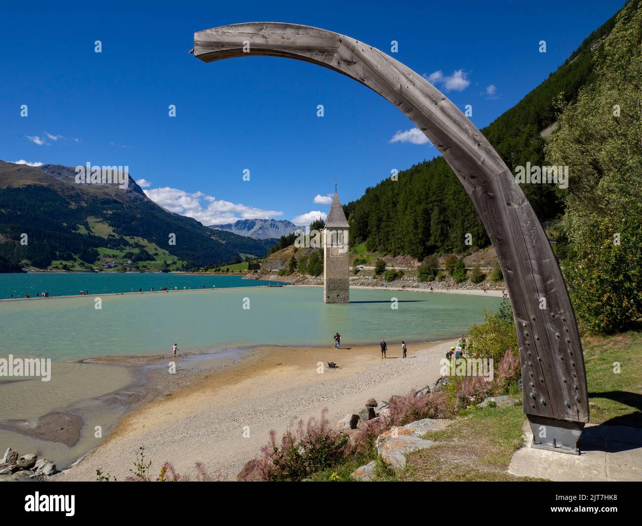 Campanile des reschensees -Fotos und -Bildmaterial in hoher Auflösung ...