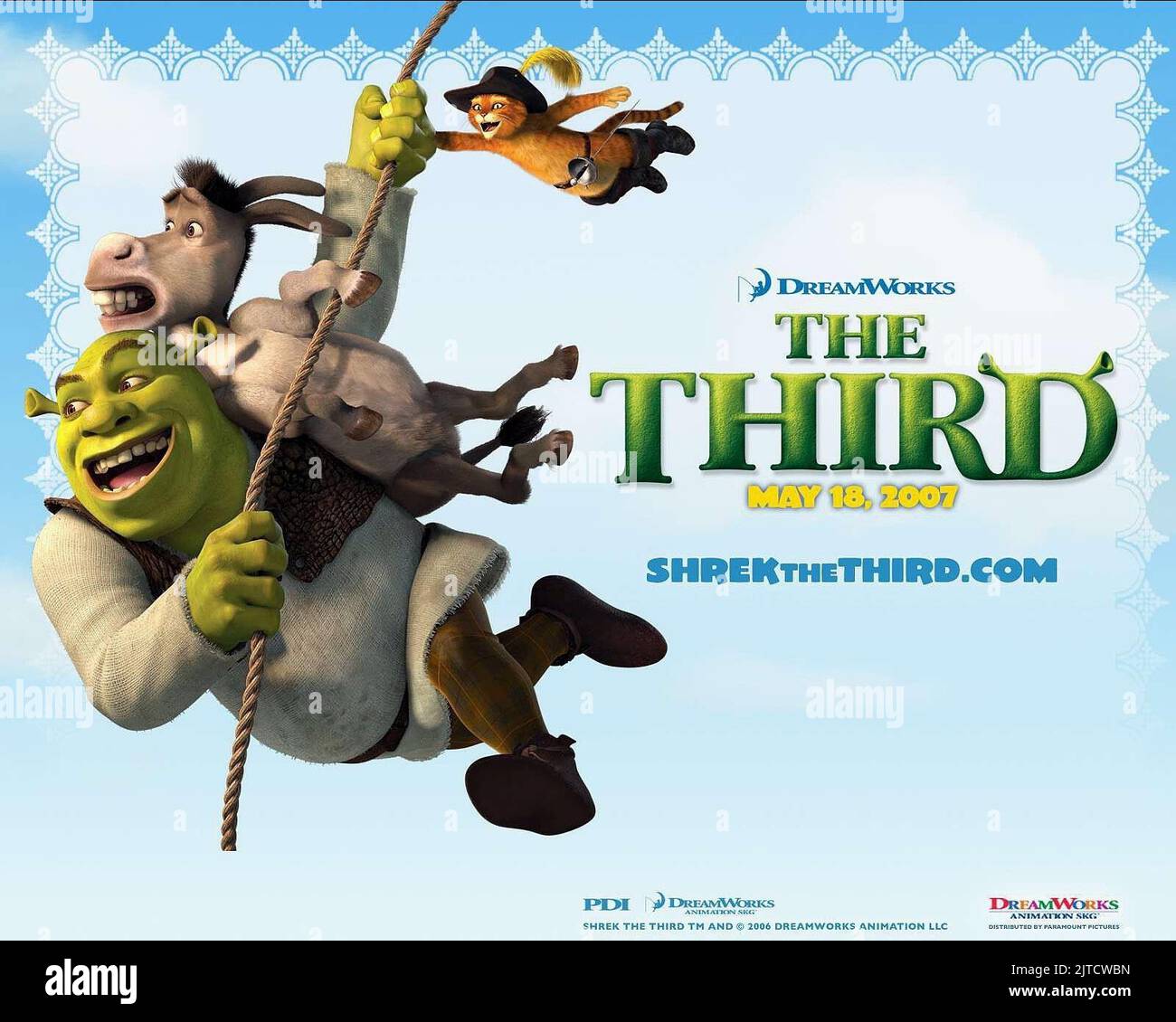 SHREK, Esel, dem gestiefelten Kater POSTER, SHREK DER DRITTE, 2007 ...