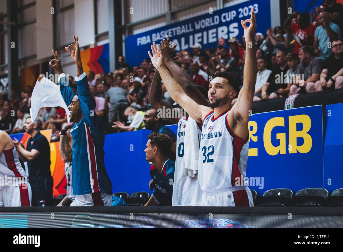 Die britische Nationalmannschaft (Team GB) spielt am 28. August 2022 in ...