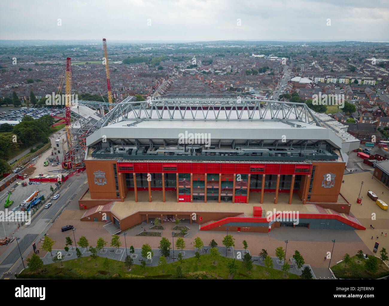 Anfield aerial -Fotos und -Bildmaterial in hoher Auflösung – Alamy