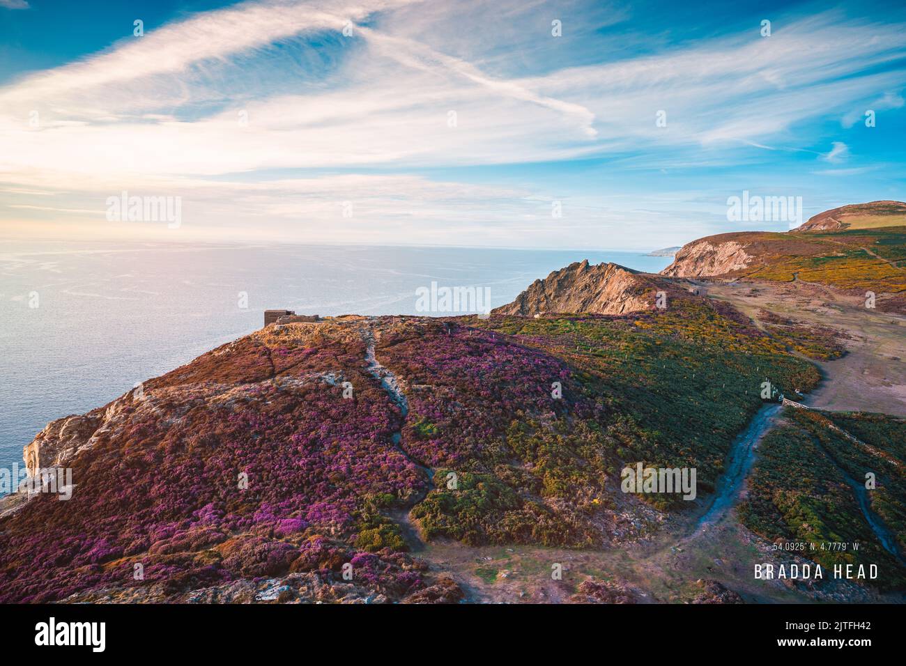 Blick auf Port Erin Isle of man Stockfotografie - Alamy